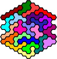Pentahex Symmetry Puzzles
